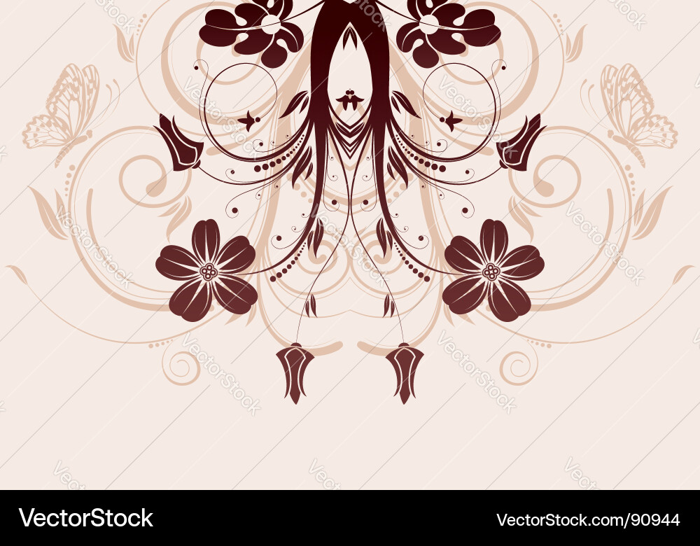 Floral background Royalty Free Vector Image - VectorStock