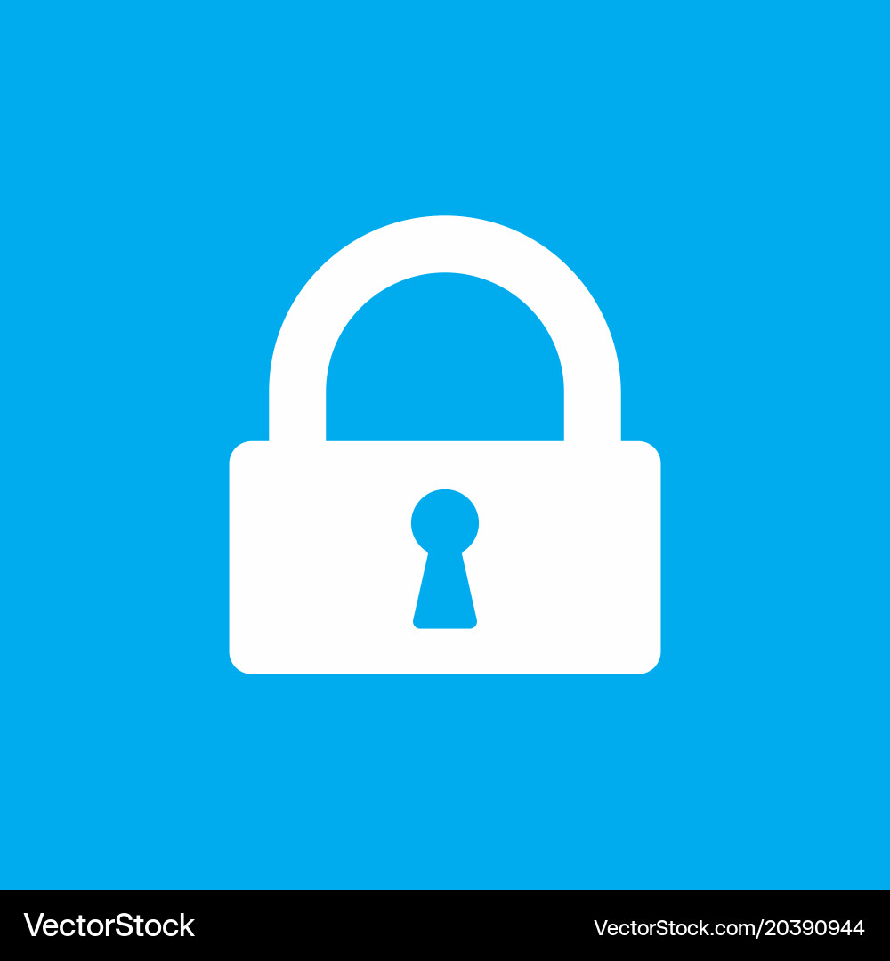 Lock icon password protection security symbol Vector Image