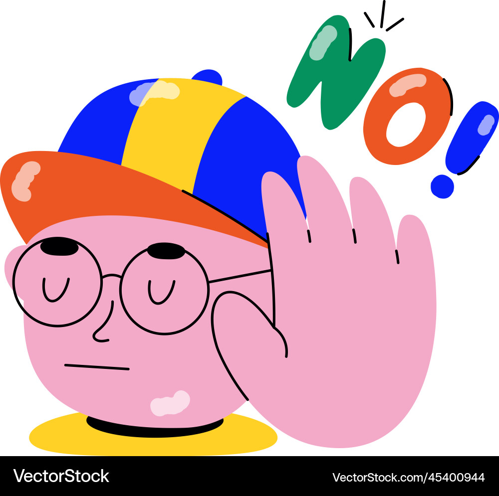 Refusal Royalty Free Vector Image - VectorStock