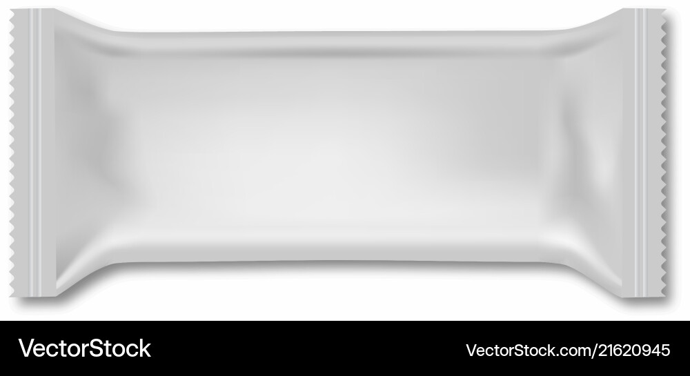 Blank of flow packing for your design Royalty Free Vector