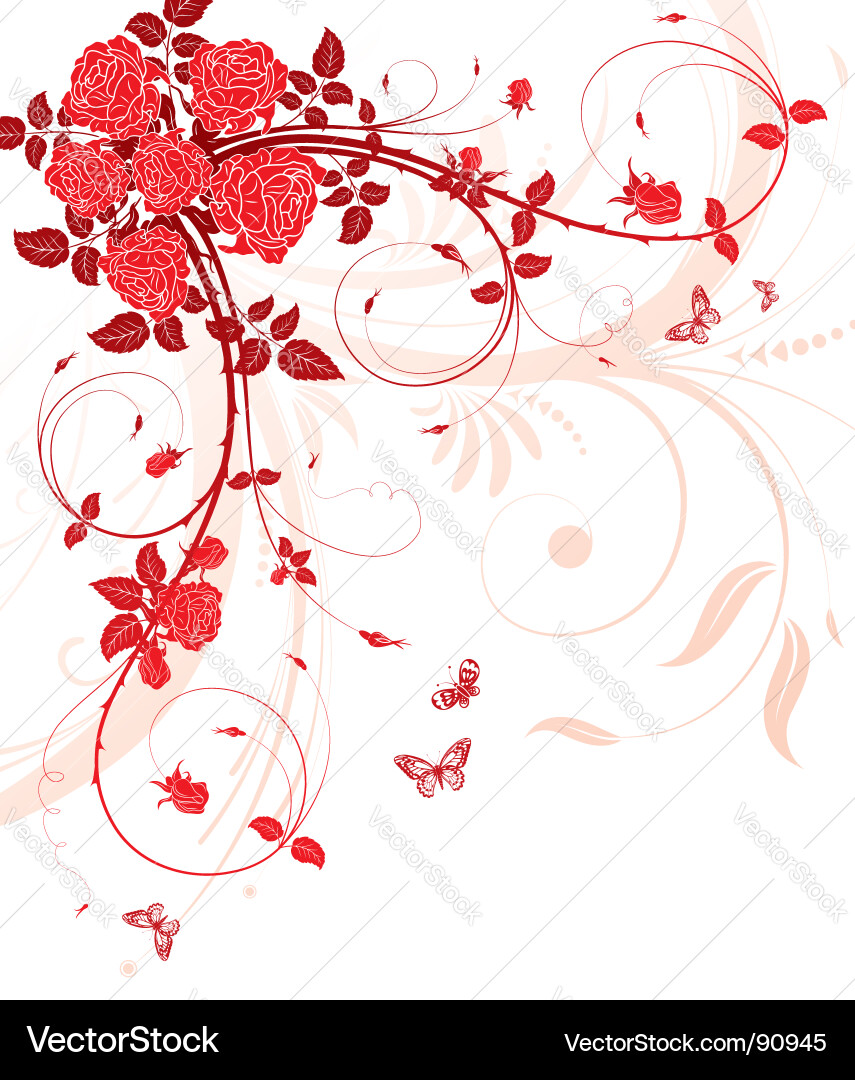 Floral background Royalty Free Vector Image - VectorStock