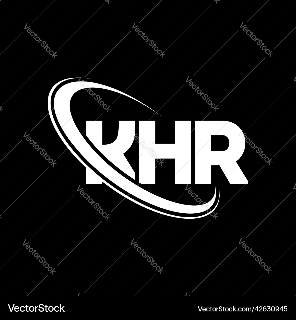 Khr logo letter design Royalty Free Vector Image
