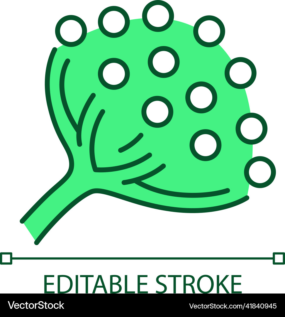 Mycotoxin Spore Icon - Fungal Contamination Vector Image