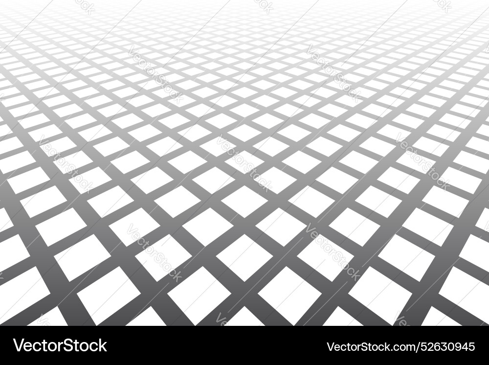 Pattern in diminishing perspective Royalty Free Vector Image