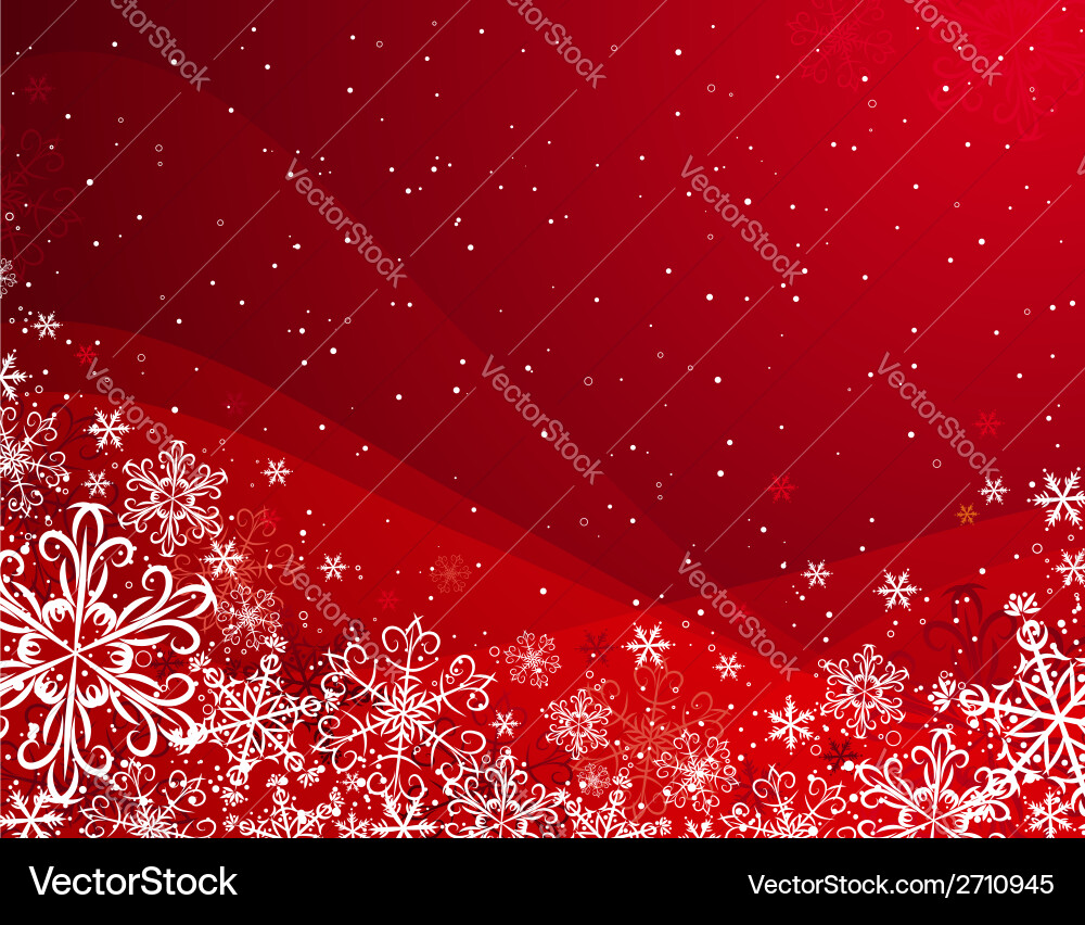 Red christmas background Royalty Free Vector Image