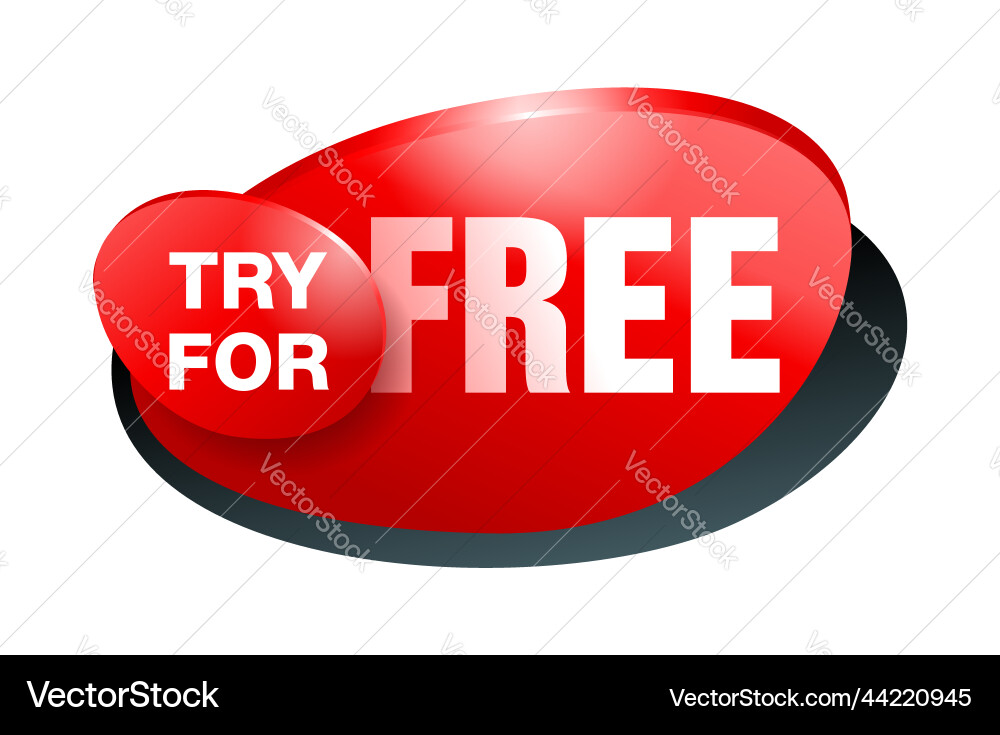 Try for free badge special offers Royalty Free Vector Image