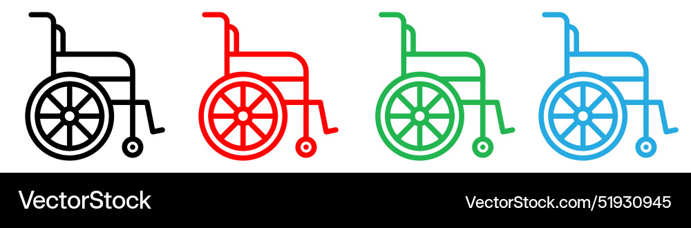 Wheelchair icon representing accessibility Vector Image