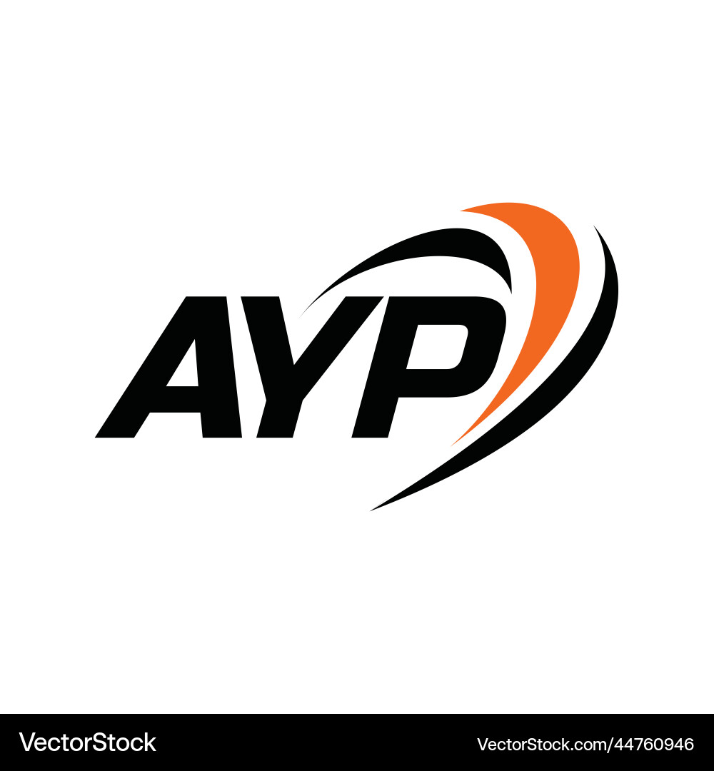 Ayp monogram logo Royalty Free Vector Image - VectorStock