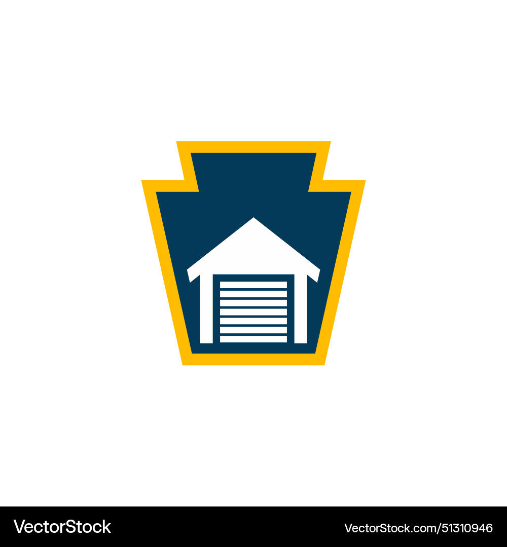 Self storage logo design Royalty Free Vector Image