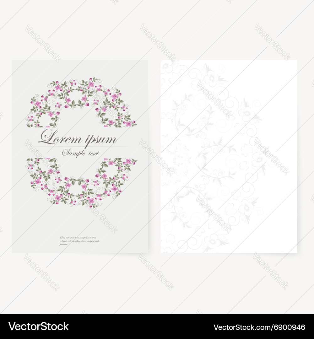 Template for folder business card Royalty Free Vector Image