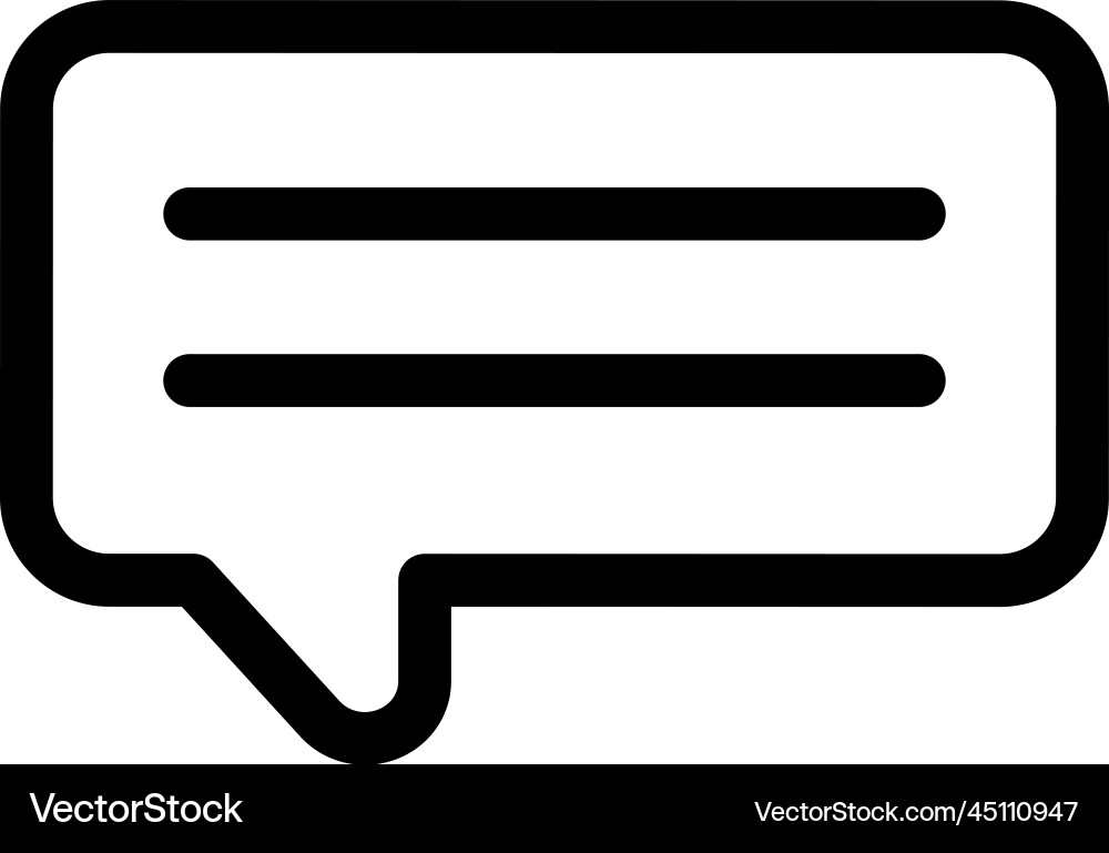 Chat Message Icon Royalty Free Vector Image - VectorStock