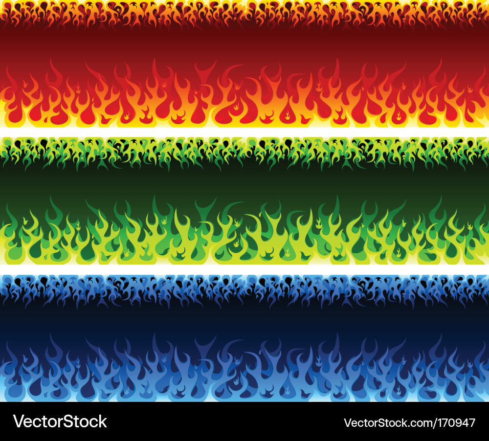 Fire frame Royalty Free Vector Image - VectorStock