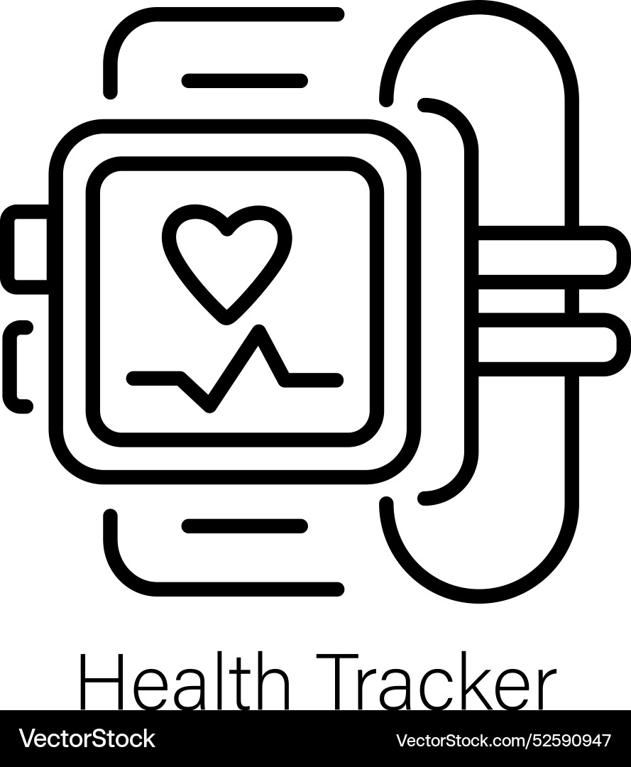 Health tracker Royalty Free Vector Image - VectorStock