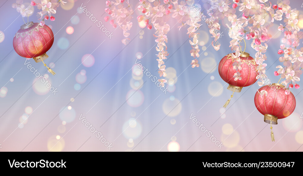 Spring festival background Royalty Free Vector Image