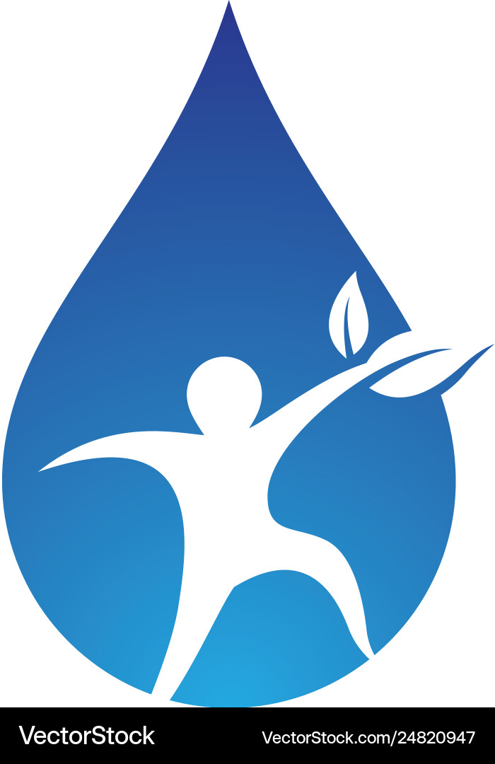 Wassertropfen Symbol Lizenzfreies Vektorbild