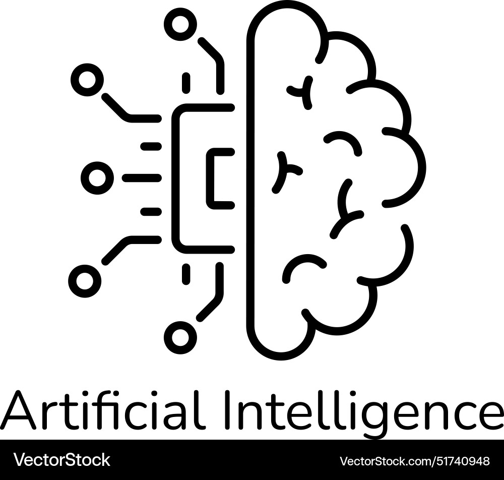 Artificial intelligence Royalty Free Vector Image