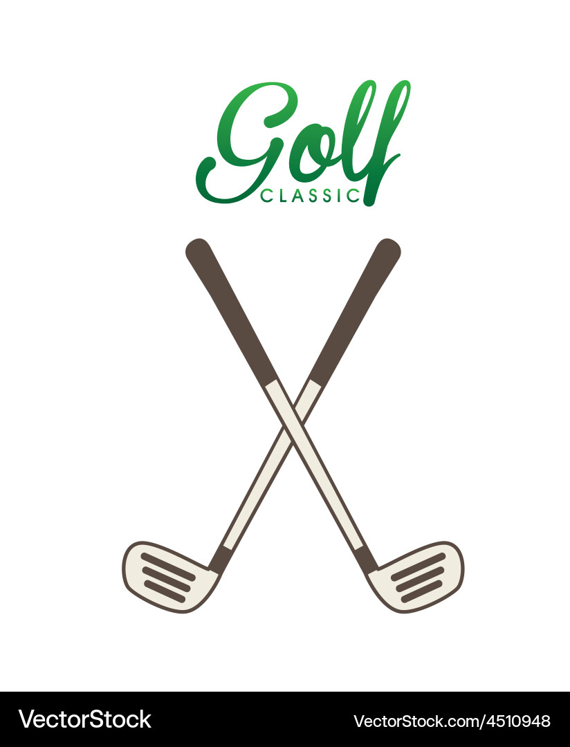 Golf club Royalty Free Vector Image - VectorStock
