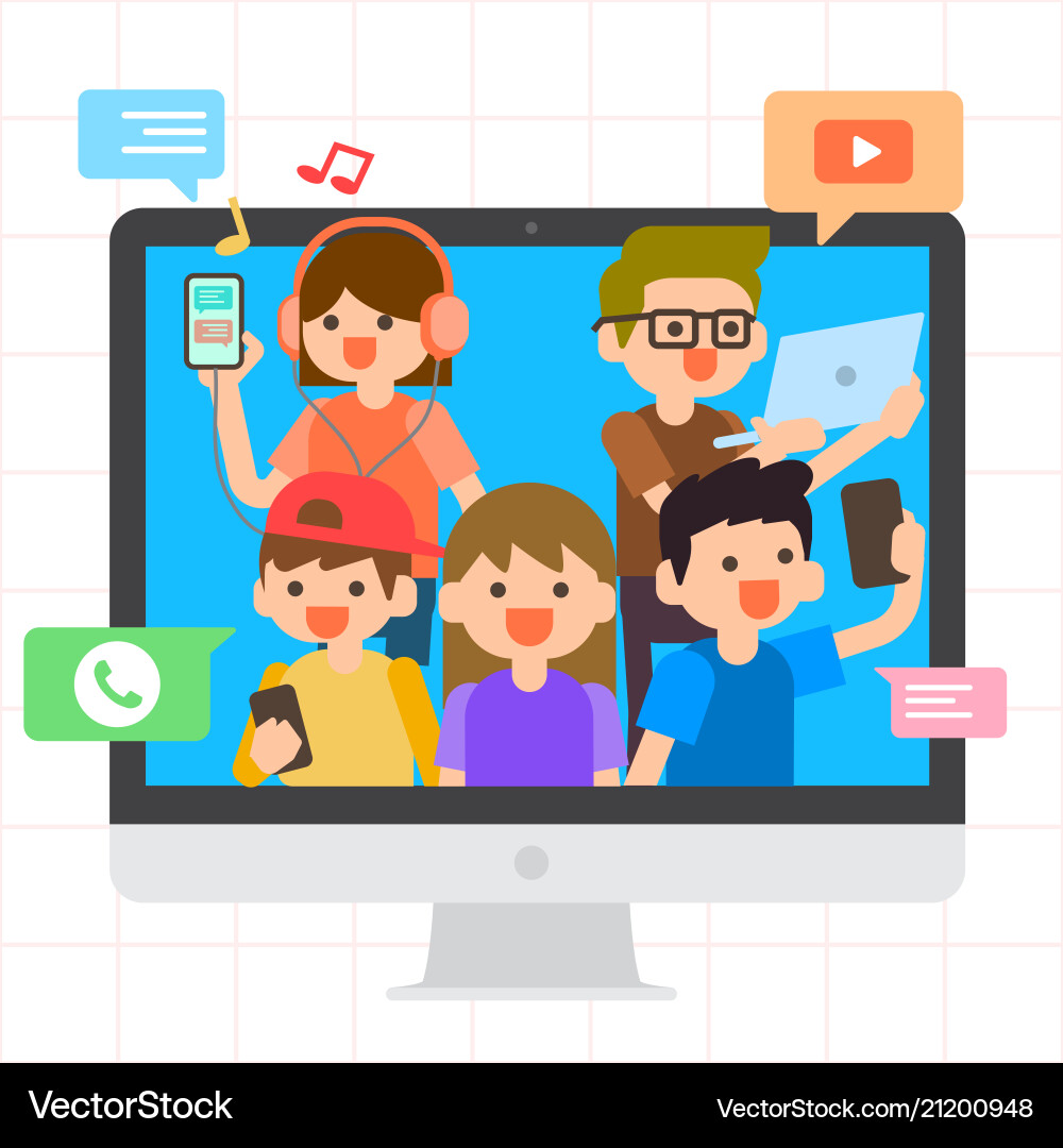 Millennials generation y Royalty Free Vector Image