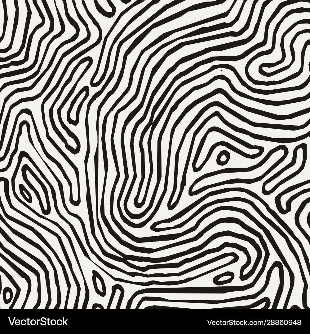Monochrome Muster gebogene Linien schwarz und weiß