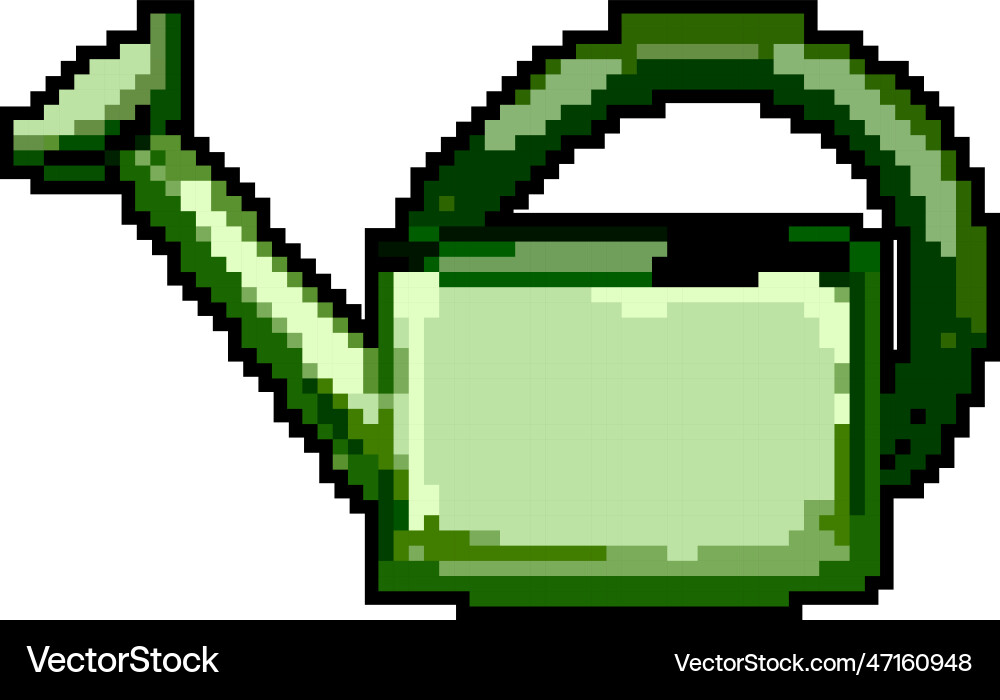 Spray watering can game pixel art Royalty Free Vector Image