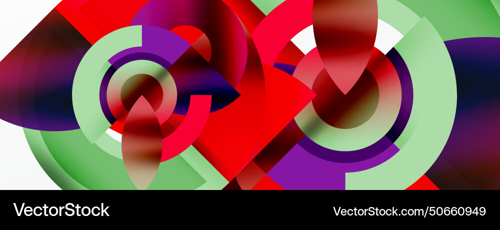 Circle geometric abstract background Royalty Free Vector