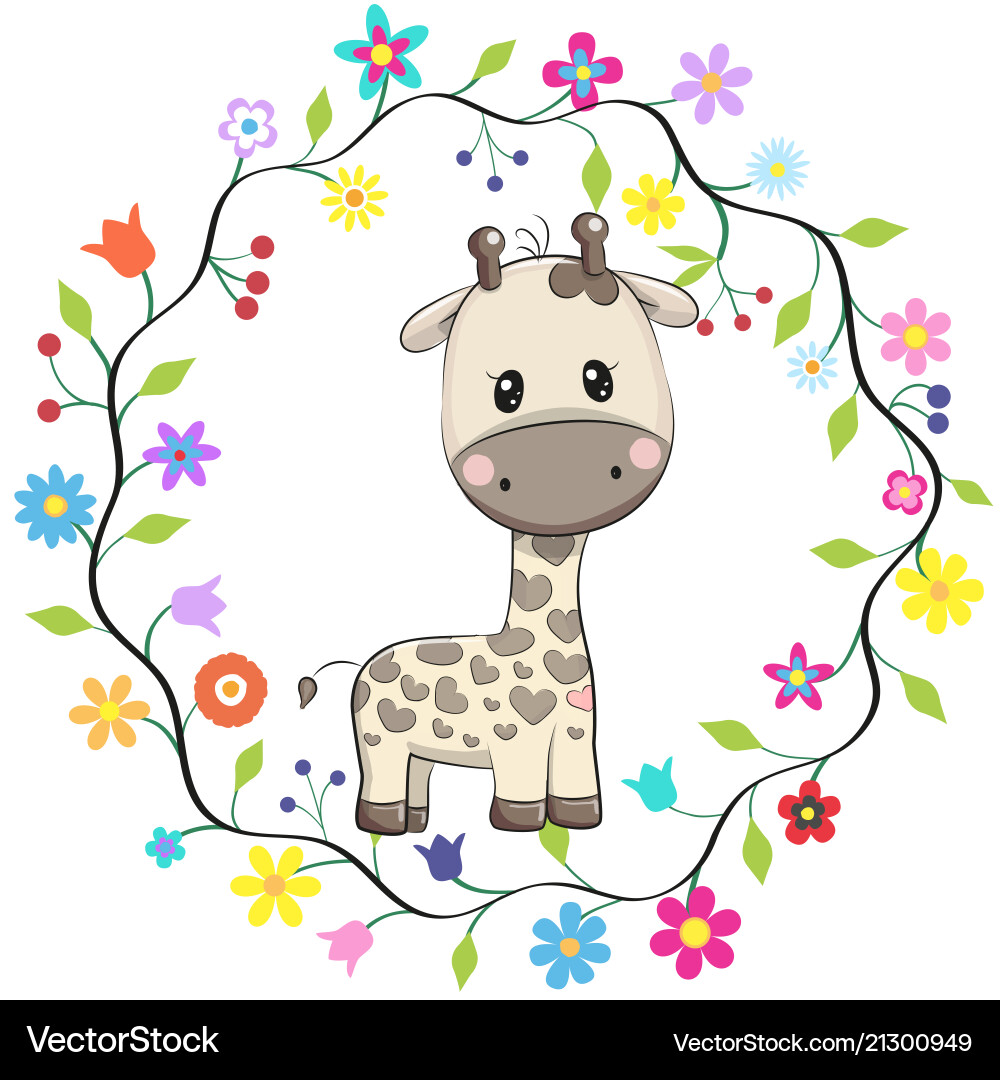 Giraffe Frame Vector Images (over 1,400)
