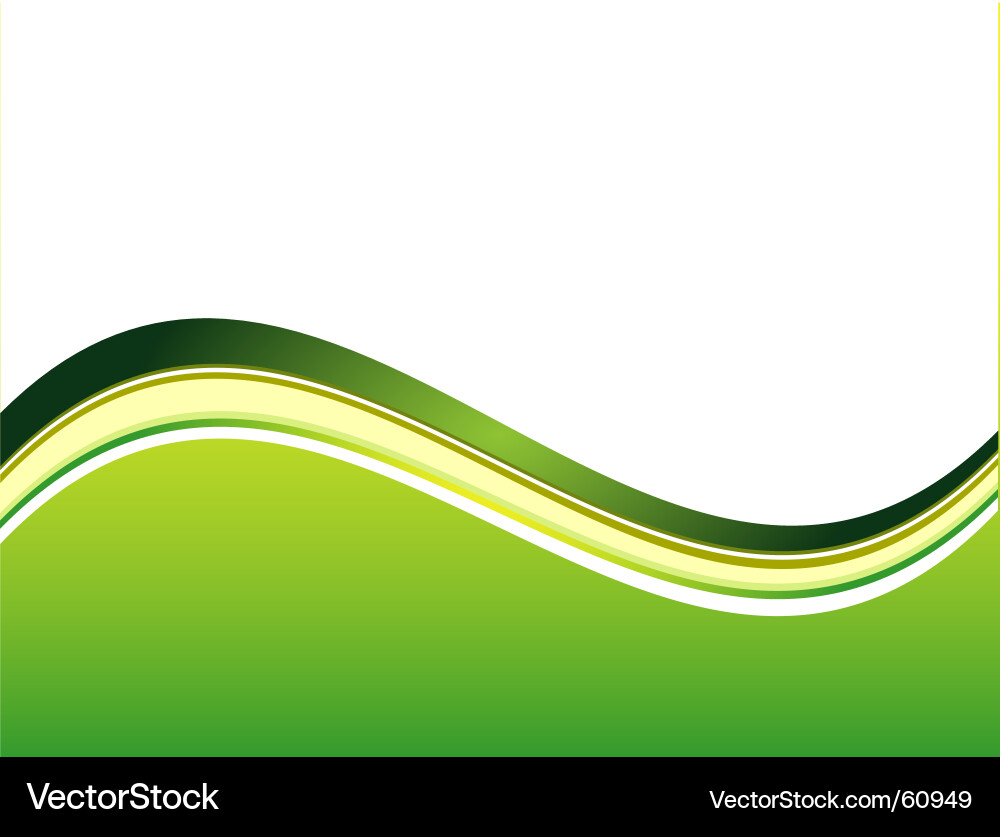 Green wave Royalty Free Vector Image - VectorStock Green wave Royalty Free Vector Image - VectorStock