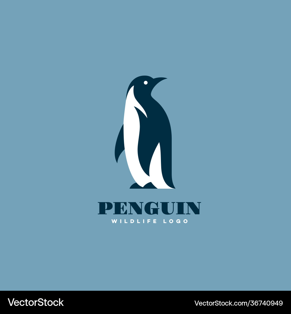 Penguin logo Royalty Free Vector Image - VectorStock