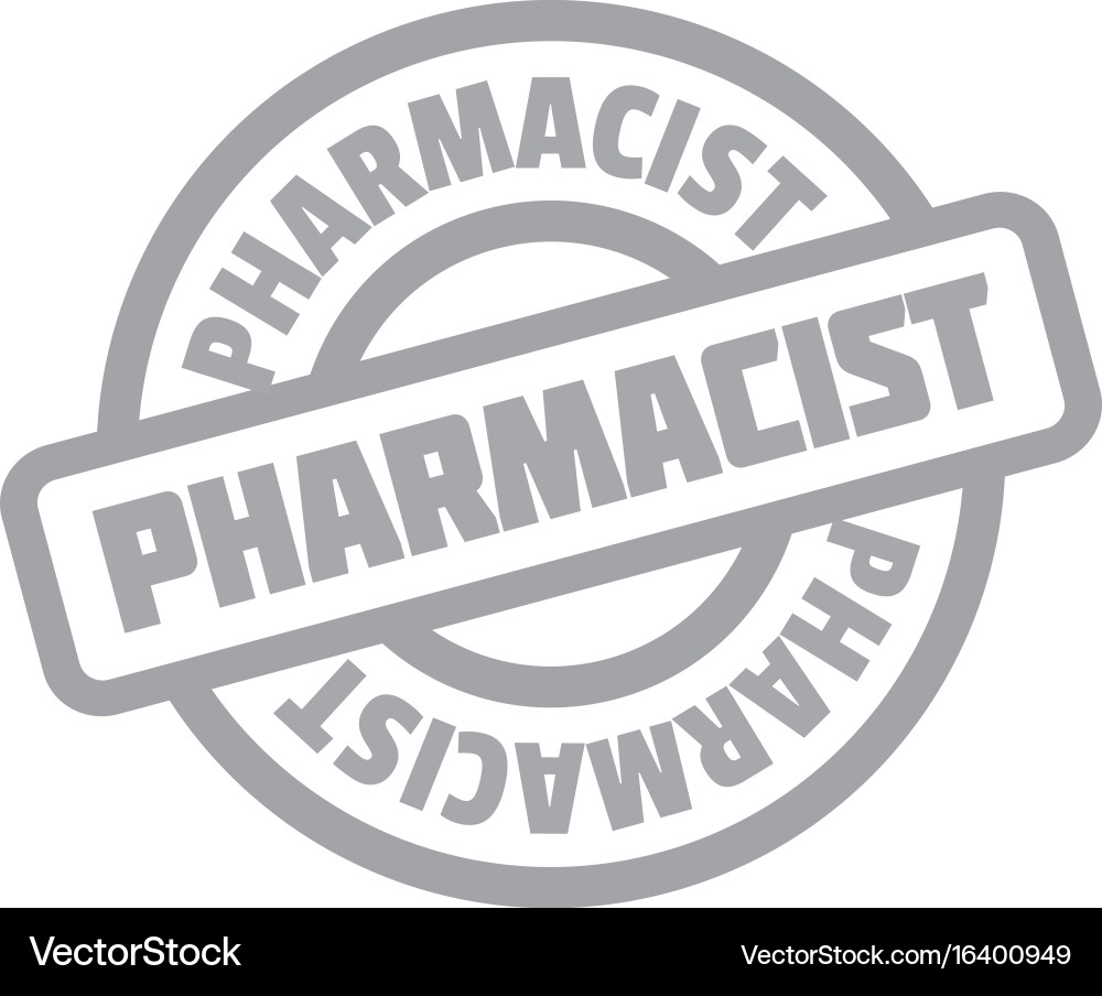 Pharmacist rubber stamp Royalty Free Vector Image