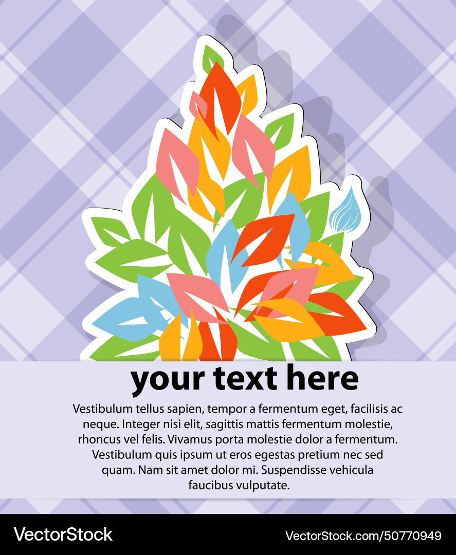 Stylized abstract tree Royalty Free Vector Image