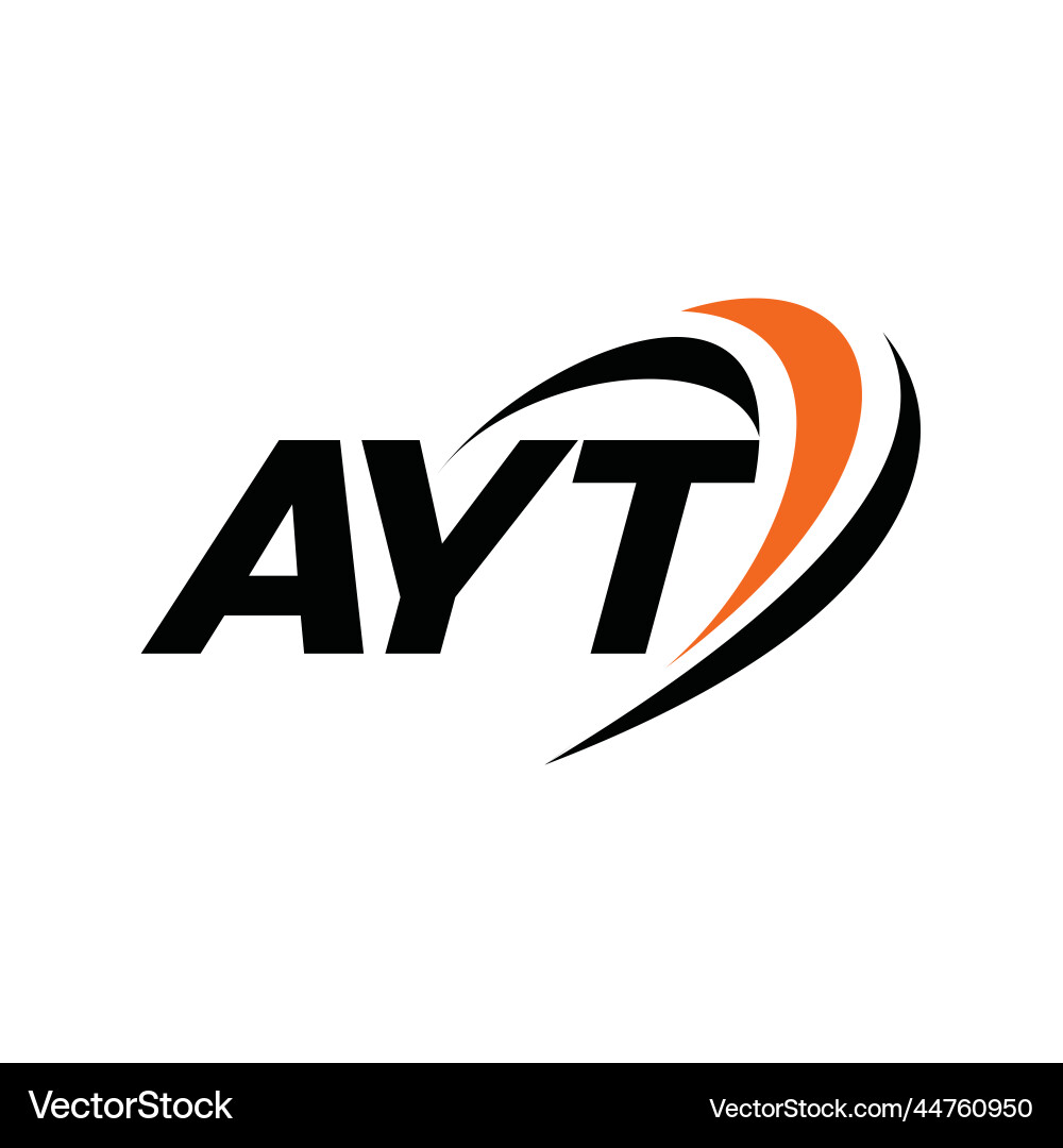 Ayt monogram logo Royalty Free Vector Image - VectorStock