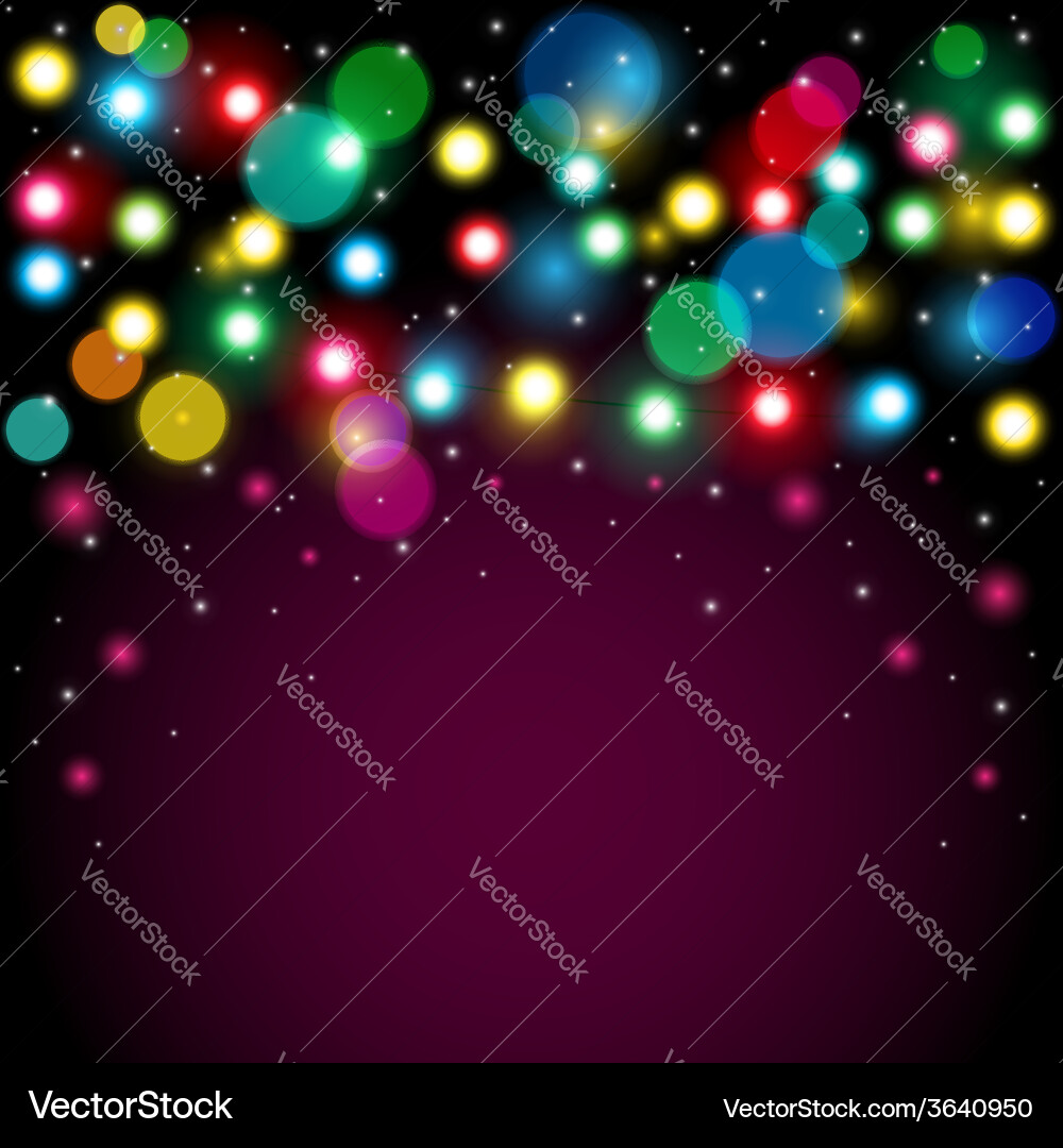 Christmas lights background Royalty Free Vector Image