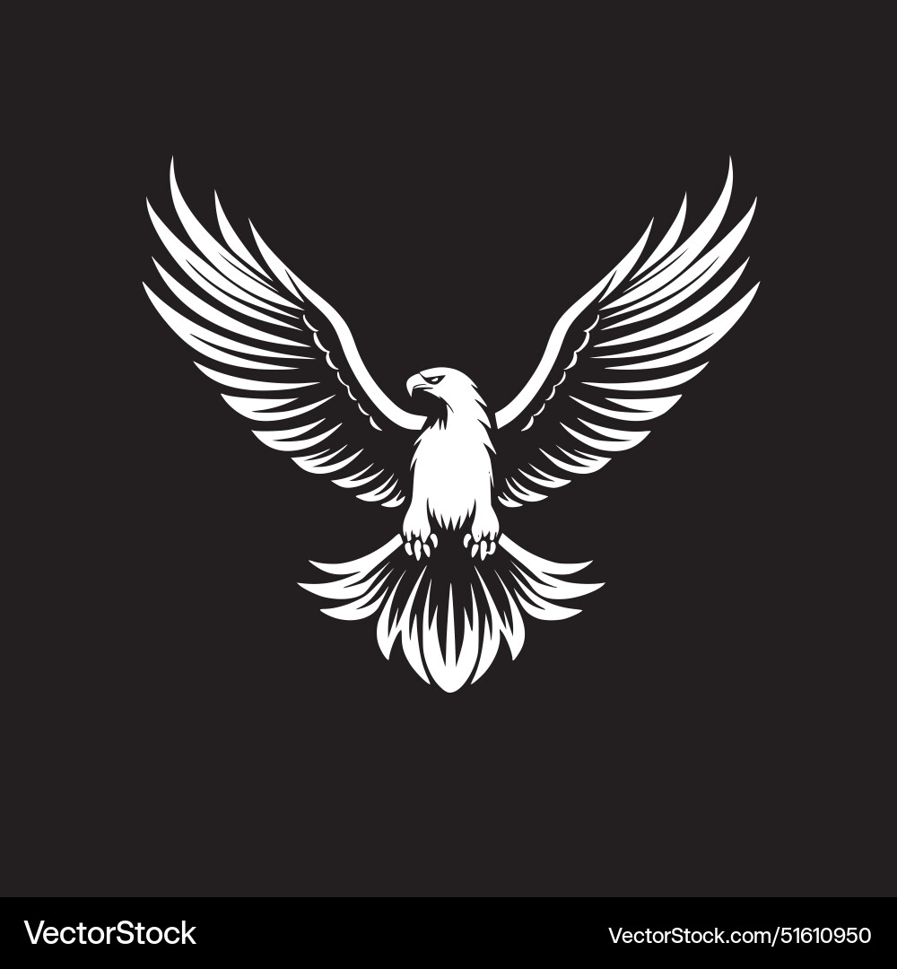 Eagle - minimalist and simple silhouette Vector Image