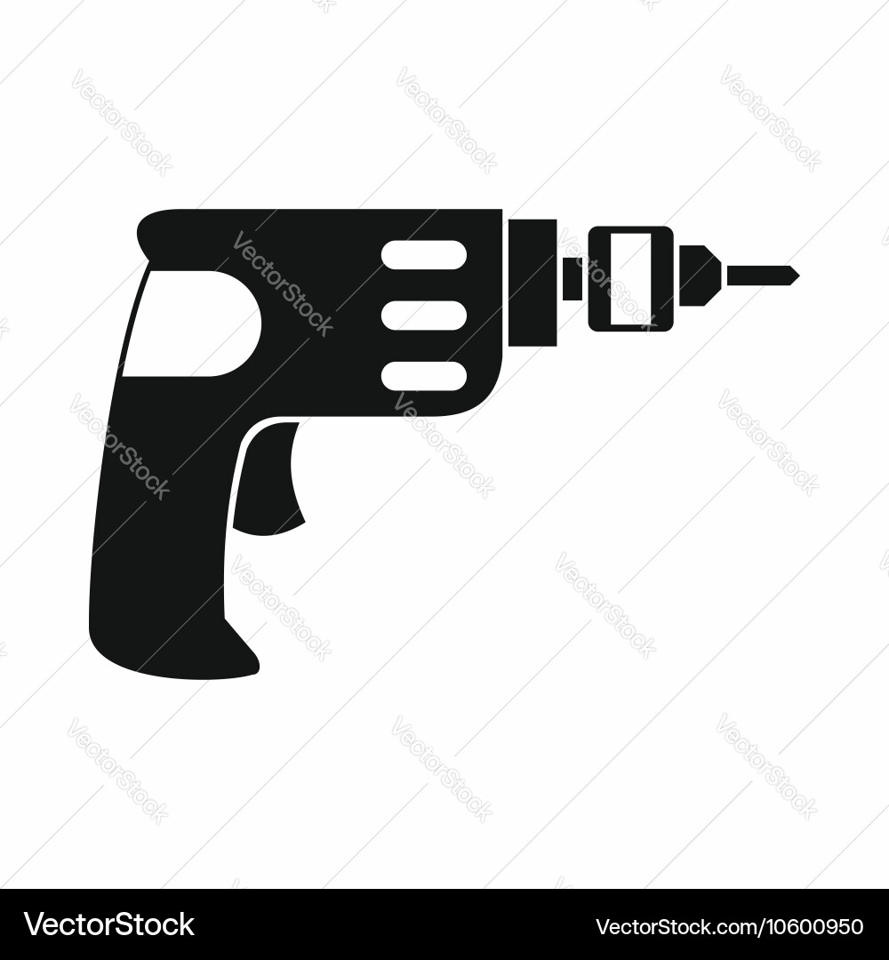 Simple Hand Drill Icon Royalty Free Vector Image