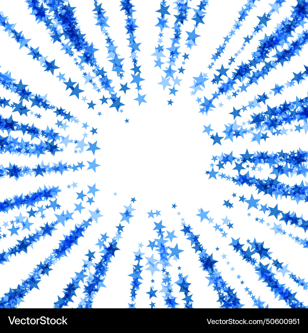 Blue starburst pattern Royalty Free Vector Image