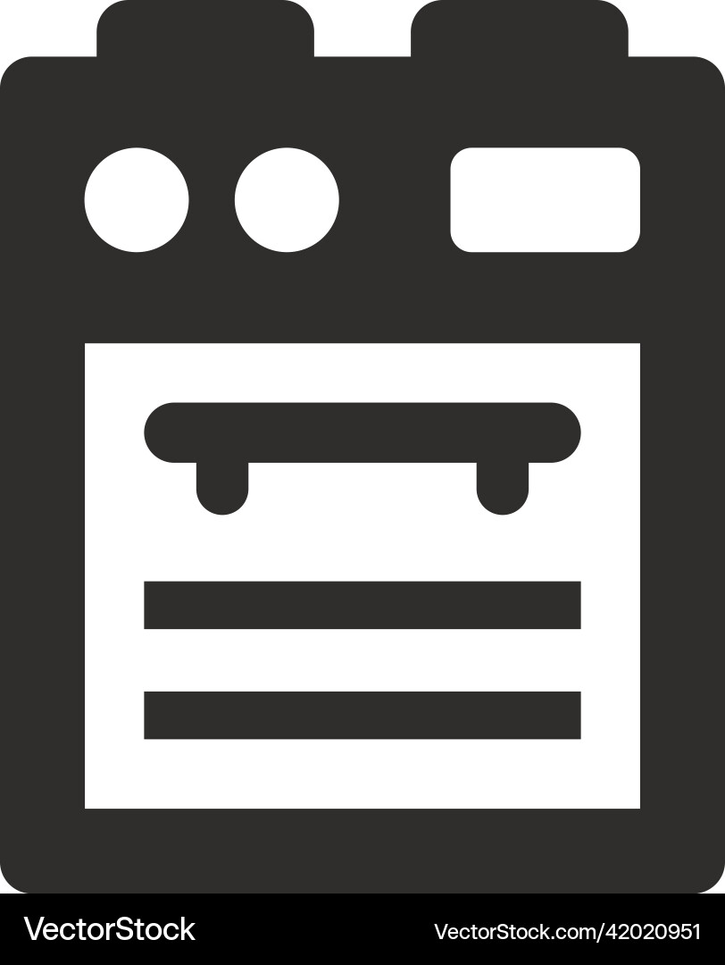 Kitchen oven icon on white background Royalty Free Vector