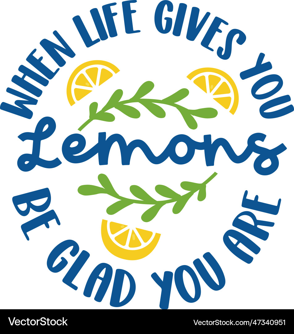 Lemon lettering for greeting card design signs Vector Image