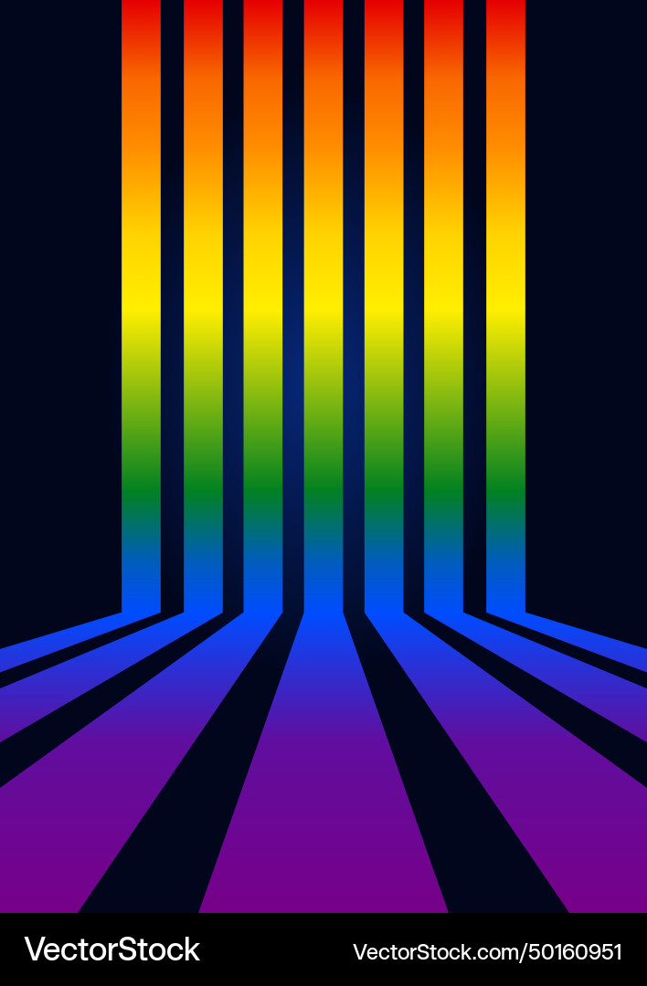 Rainbow stripes Royalty Free Vector Image - VectorStock