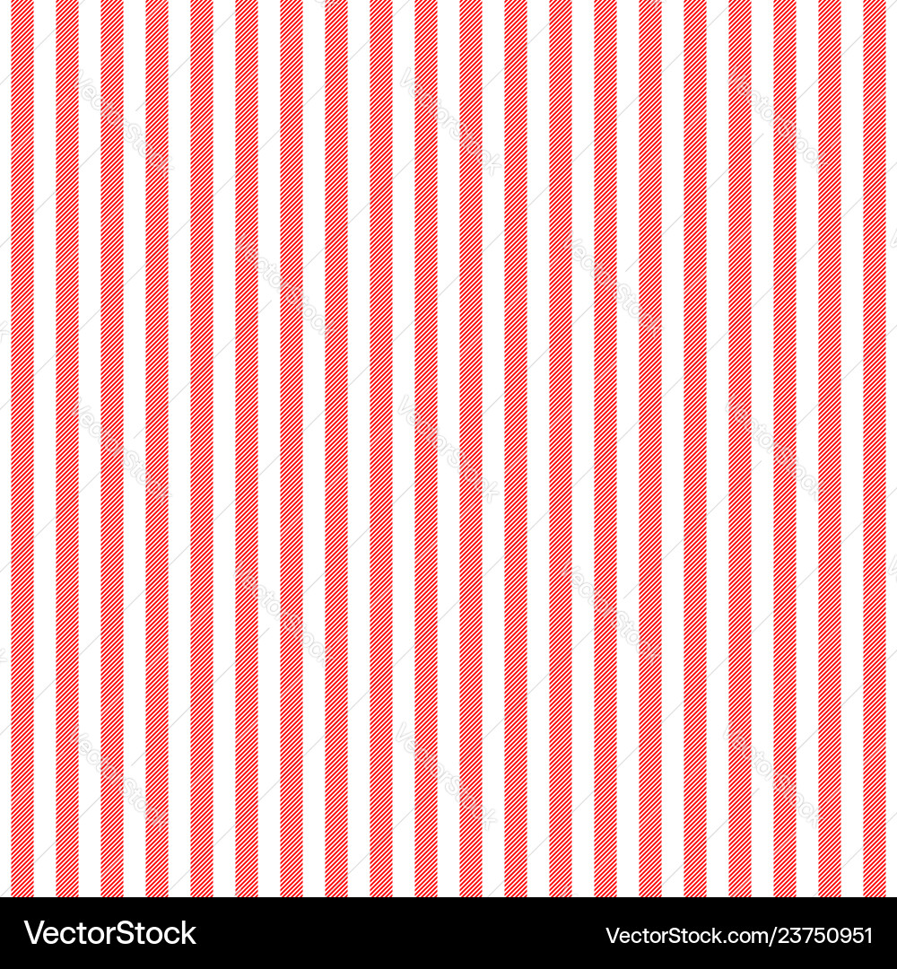 Red white striped fabric texture seamless pattern Vector Image
