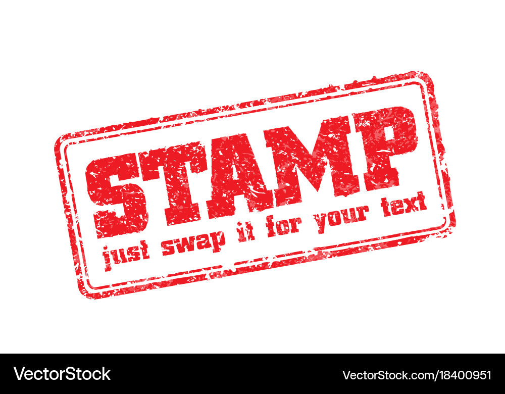 Rubber stamp template Royalty Free Vector Image