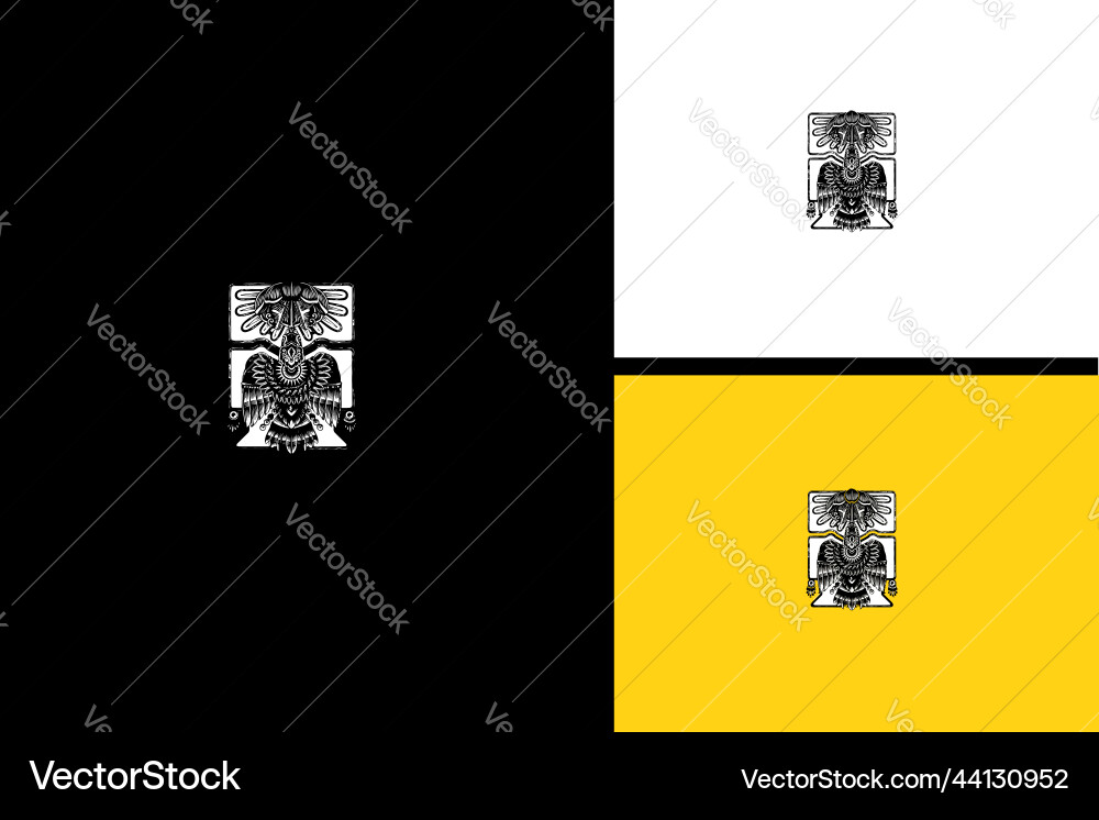 Bird demon line art Royalty Free Vector Image - VectorStock