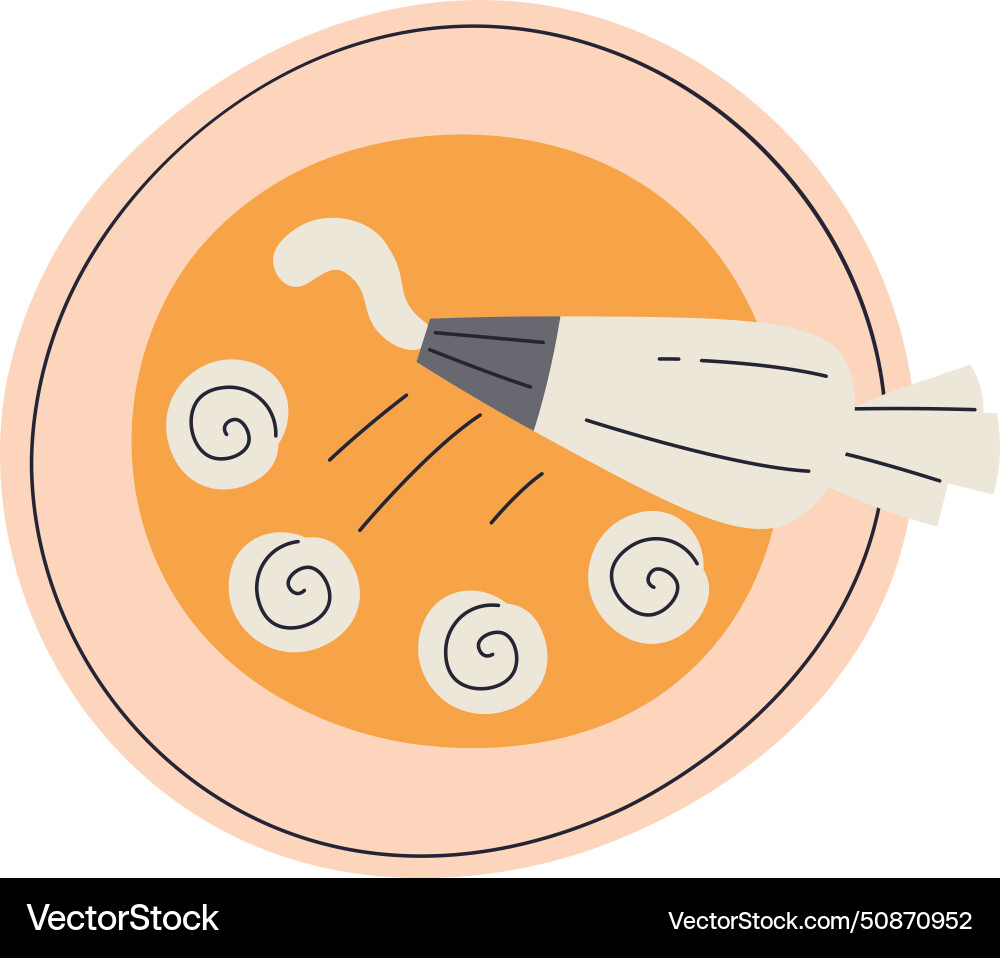 Creaming cooking process Royalty Free Vector Image