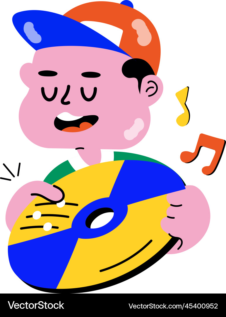 Disk jockey Royalty Free Vector Image - VectorStock