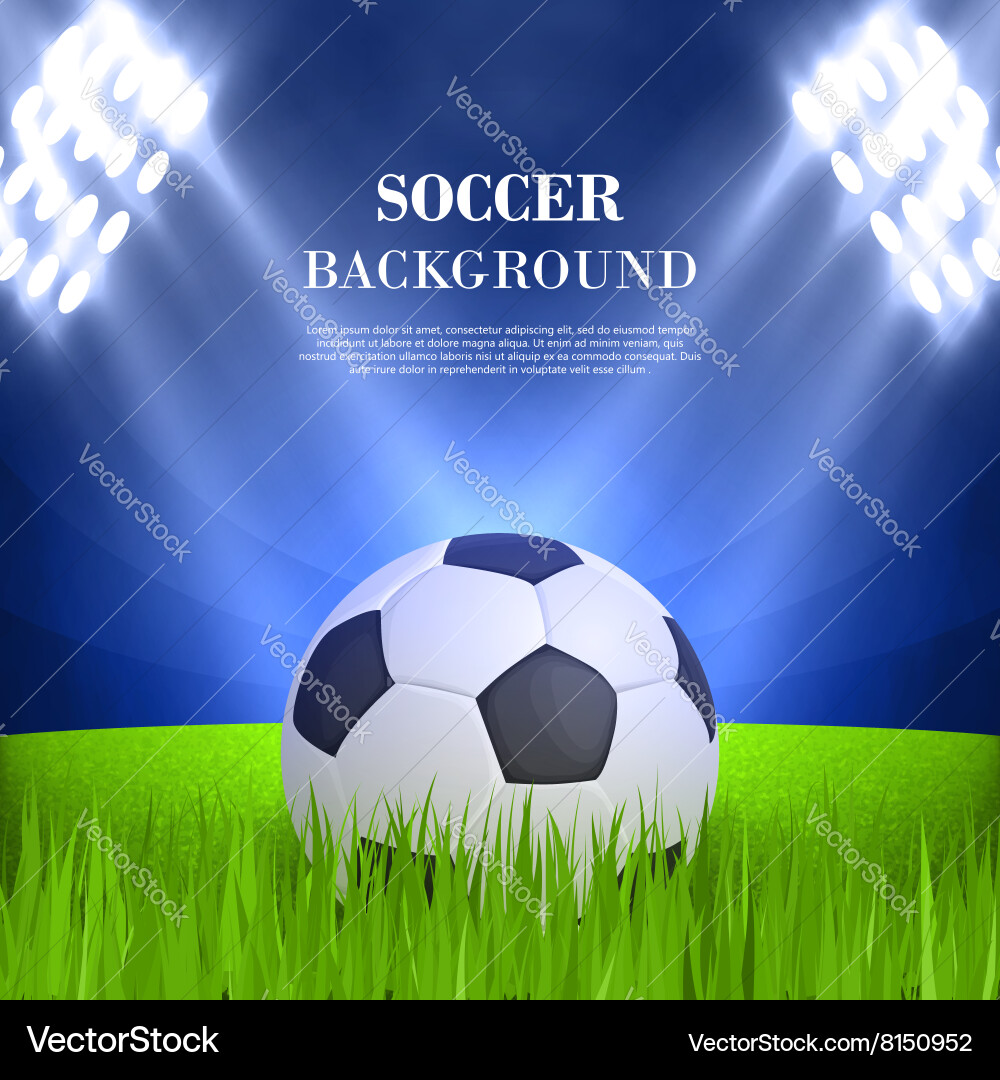 Soccer background concept Royalty Free Vector Image