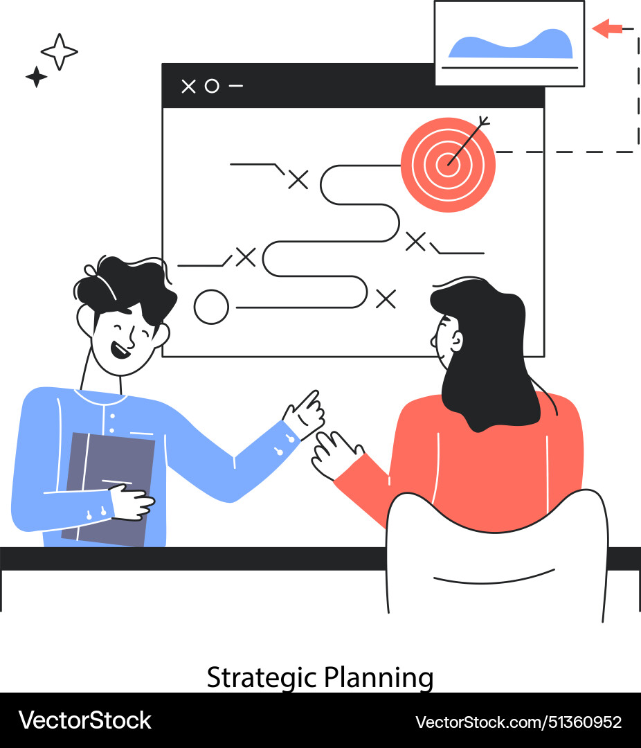 Strategic planning Royalty Free Vector Image - VectorStock