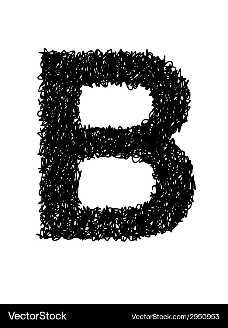 Alphabet b Royalty Free Vector Image - VectorStock