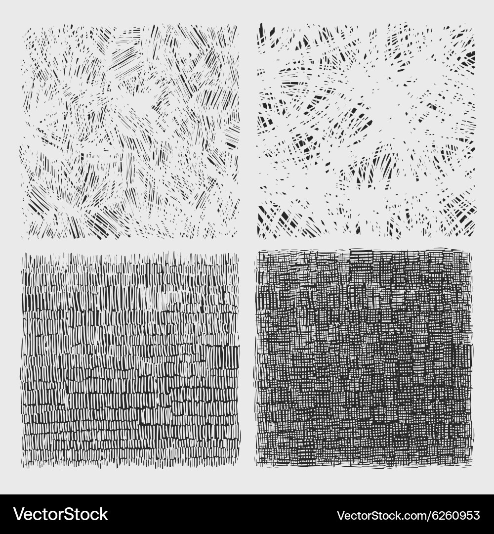 Set of rough hatching drawing texture Royalty Free Vector