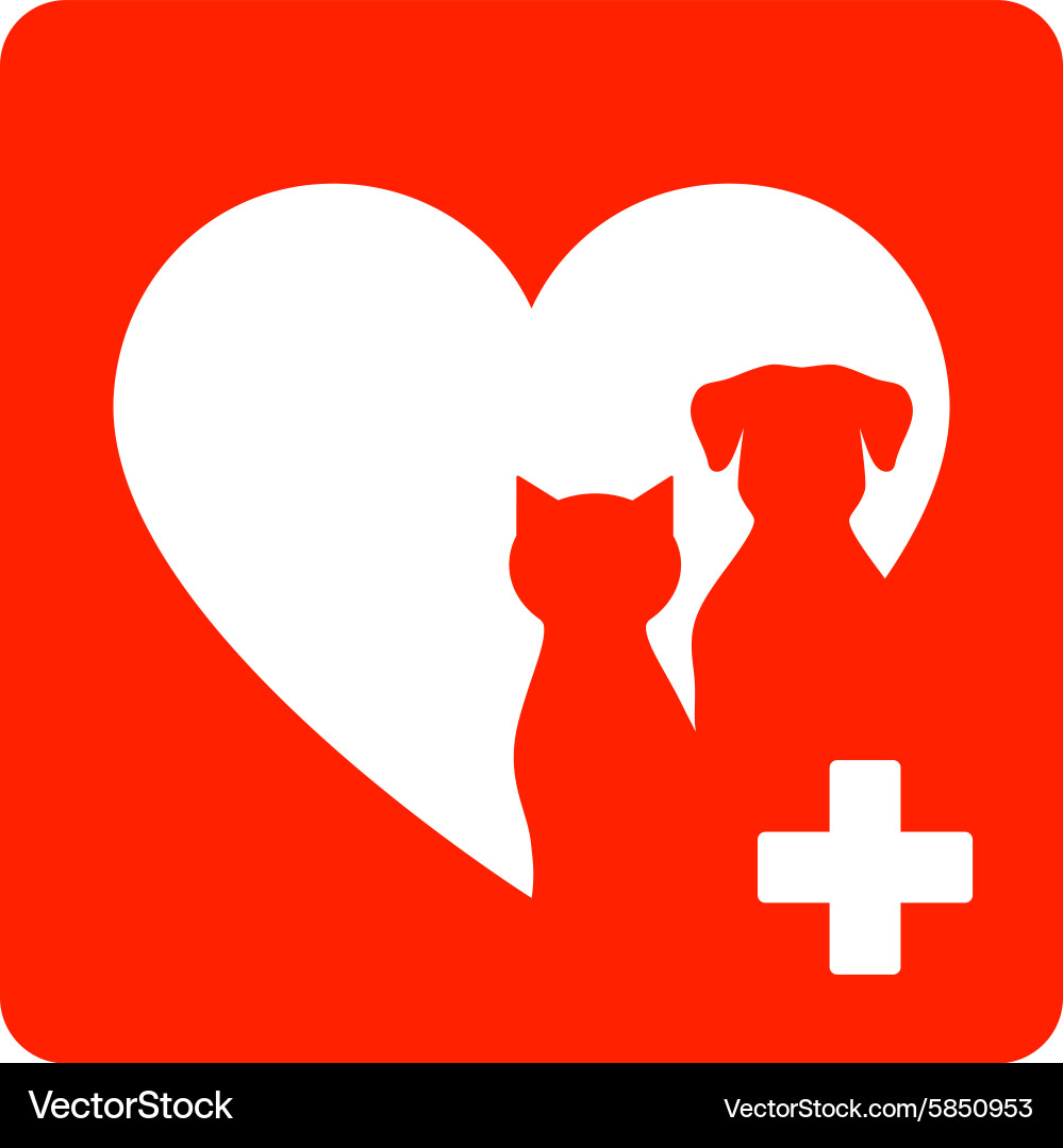 Veterinary sign Royalty Free Vector Image - VectorStock