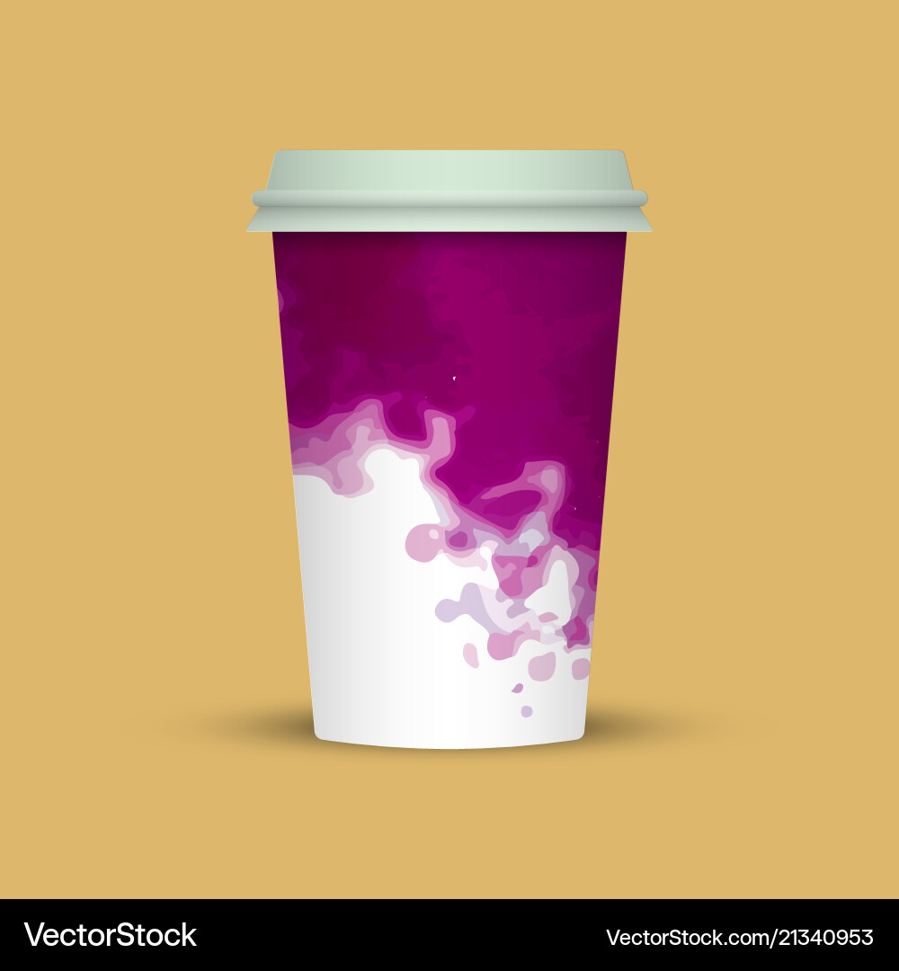 Watercolor Coffee Splash Royalty Free Vector Image