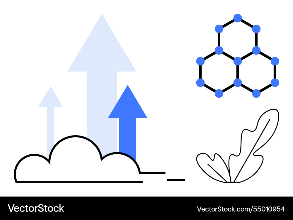Abstract representation of growth development Vector Image